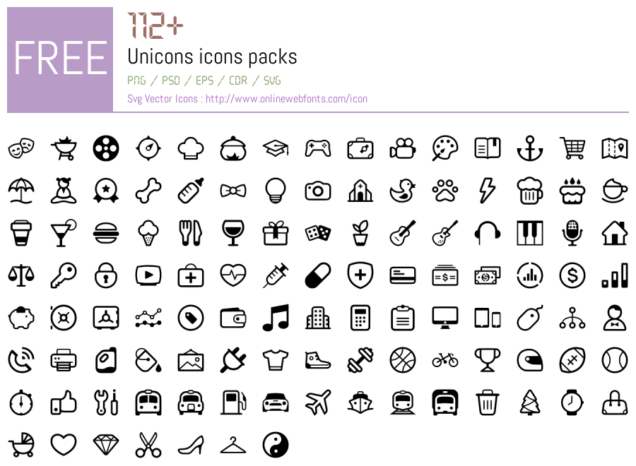 +112 Unicons Svg Animations Packs Free Downloads - OnlineWebFonts.COM