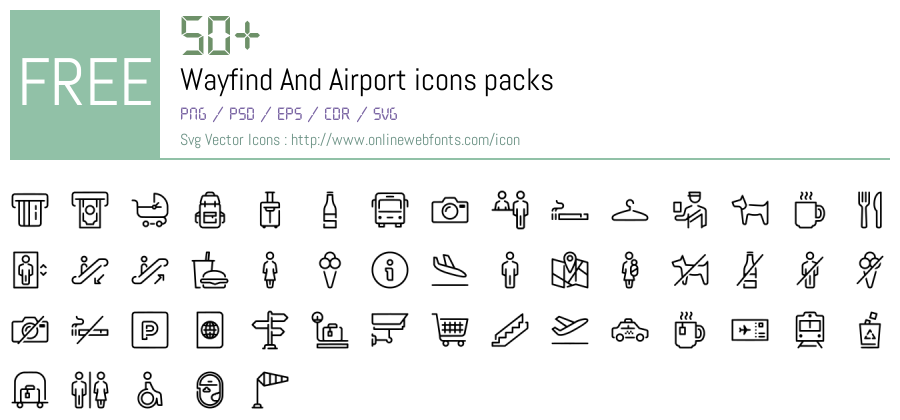 +50 Wayfind And Airport Svg Animations Packs Free Downloads ...
