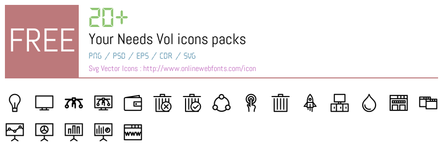 +20 Your Needs Vol Svg Animations Packs Free Downloads - OnlineWebFonts.COM