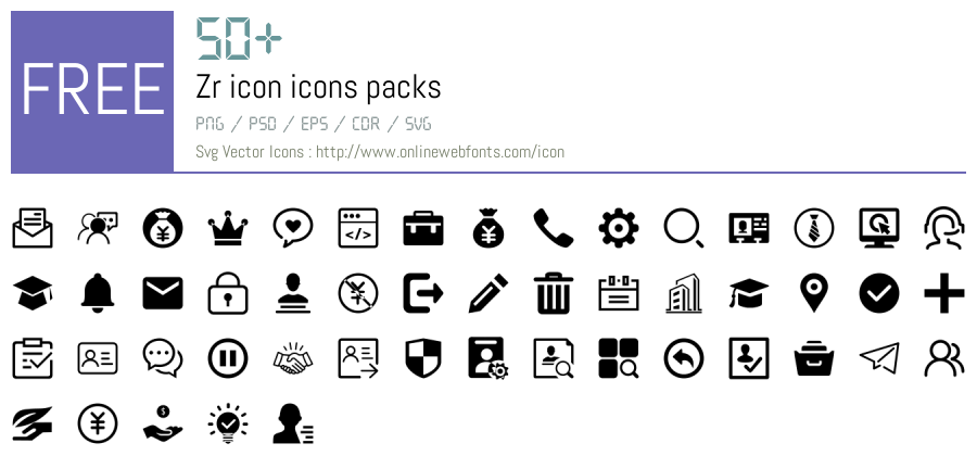 +50 Zr icon Svg Animations Packs Free Downloads - OnlineWebFonts.COM