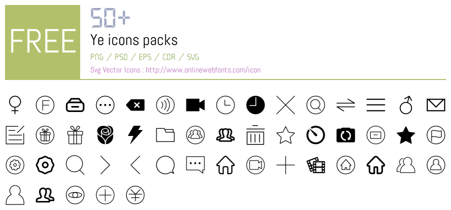 +50 Ye Svg Animations Packs Free Downloads - OnlineWebFonts.COM
