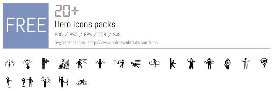 +20 Hero Svg Animations Packs Free Downloads - OnlineWebFonts.COM
