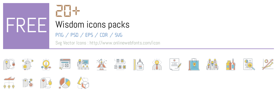 +20 Wisdom Svg Animations Packs Free Downloads - OnlineWebFonts.COM