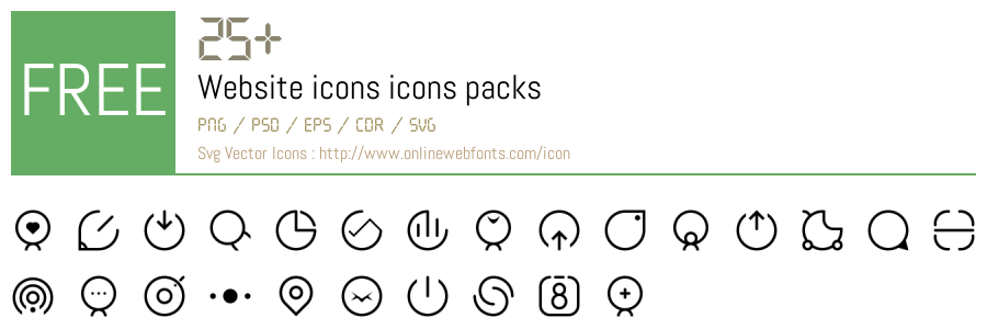 +25 Website icons Svg Animations Packs Free Downloads - OnlineWebFonts.COM