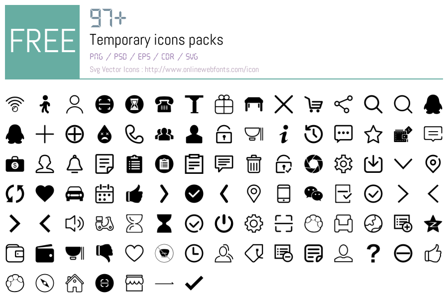 +97 Temporary Svg Animations Packs Free Downloads - OnlineWebFonts.COM