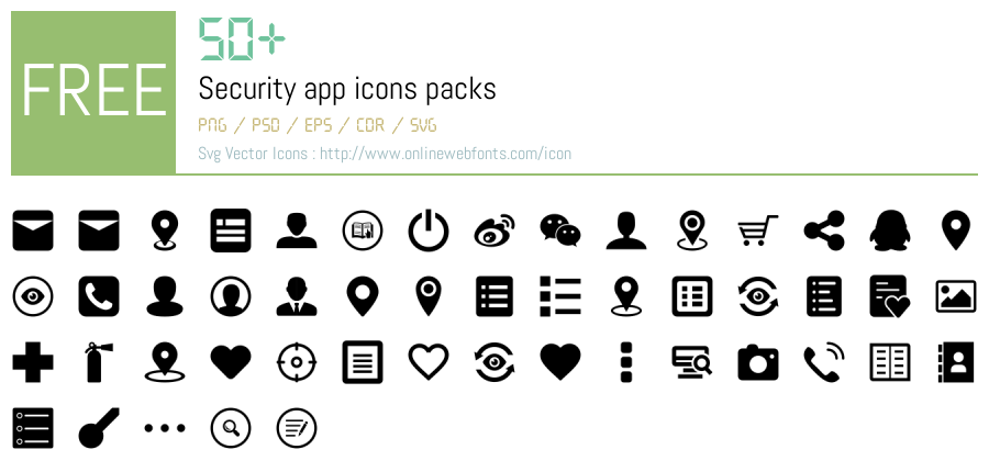 +50 Security app Svg Animations Packs Free Downloads - OnlineWebFonts.COM