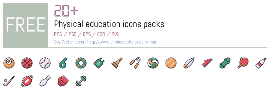 +20 Physical education Svg Animations Packs Free Downloads ...