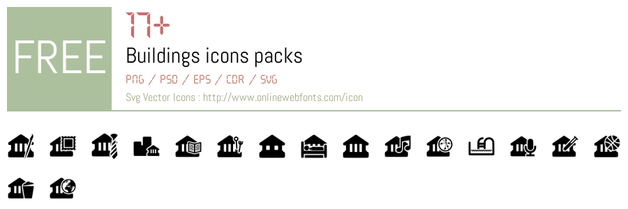 +17 Buildings Svg Animations Packs Free Downloads - OnlineWebFonts.COM