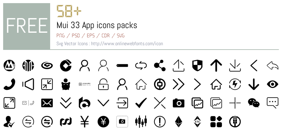 +58 Mui 33 App Svg Animations Packs Free Downloads - OnlineWebFonts.COM