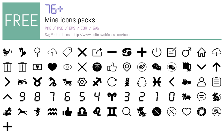 +76 Mine Svg Animations Packs Free Downloads - OnlineWebFonts.COM