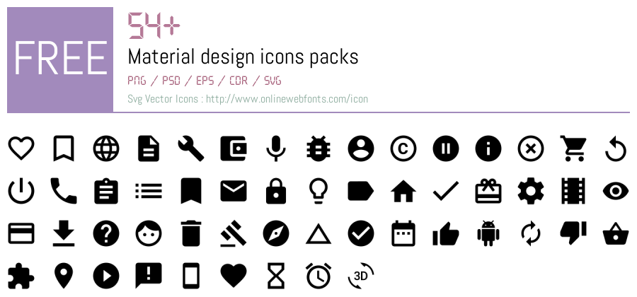 +54 Material design Svg Animations Packs Free Downloads ...
