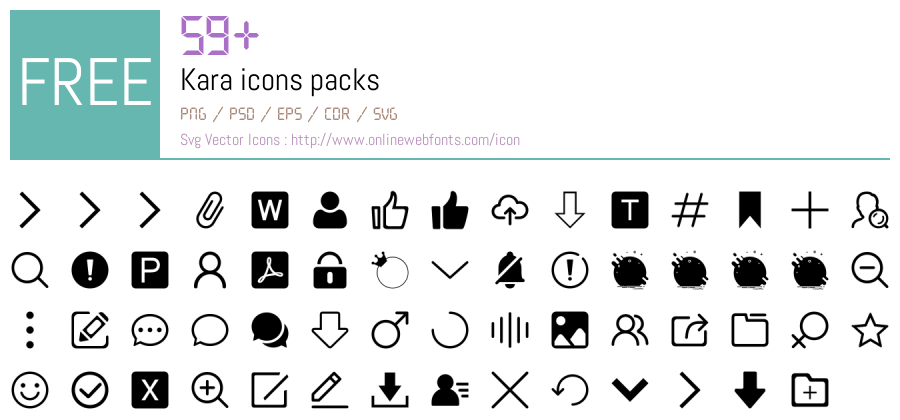 +59 Kara Svg Animations Packs Free Downloads - OnlineWebFonts.COM
