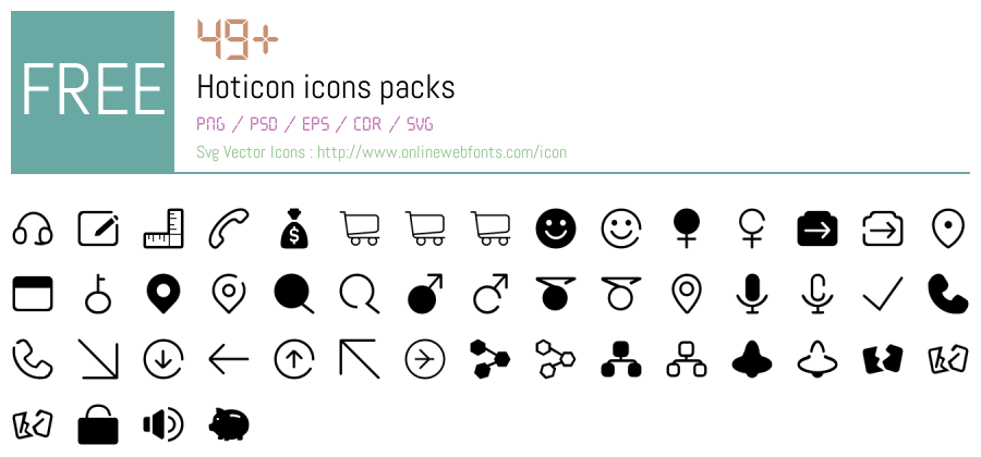 +49 Hoticon Svg Animations Packs Free Downloads - OnlineWebFonts.COM