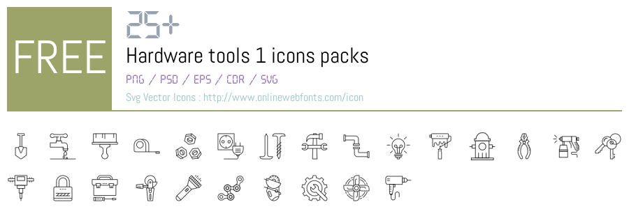 +25 Hardware tools 1 Svg Animations Packs Free Downloads ...