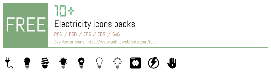+10 Electricity Svg Animations Packs Free Downloads - OnlineWebFonts.COM
