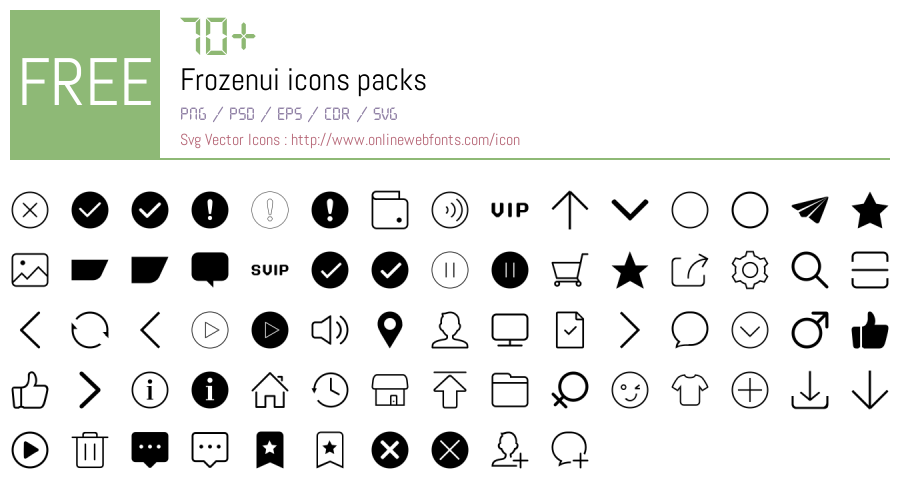 +70 Frozenui Svg Animations Packs Free Downloads - OnlineWebFonts.COM
