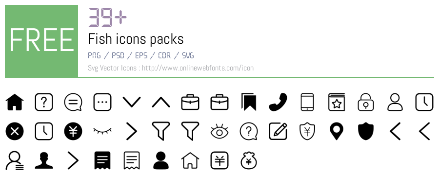 +39 Fish Svg Animations Packs Free Downloads - OnlineWebFonts.COM