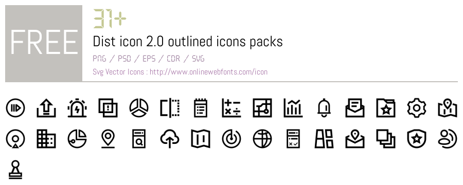 +31 Dist icon 2.0 outlined Svg Animations Packs Free Downloads ...