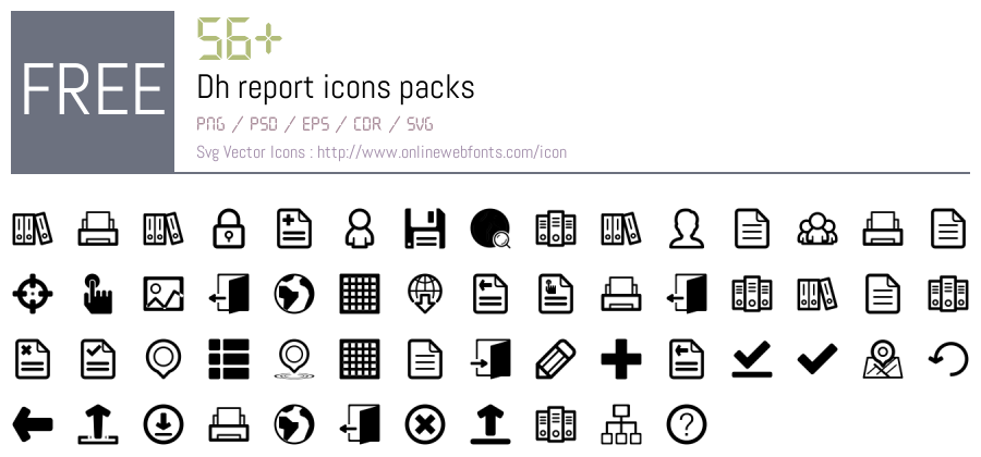 +56 Dh report Svg Animations Packs Free Downloads - OnlineWebFonts.COM