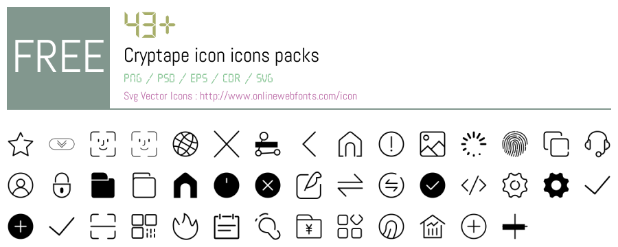 +43 Cryptape icon Svg Animations Packs Free Downloads - OnlineWebFonts.COM