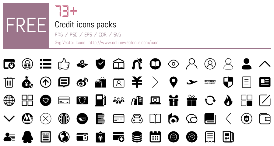 +73 Credit Svg Animations Packs Free Downloads - OnlineWebFonts.COM
