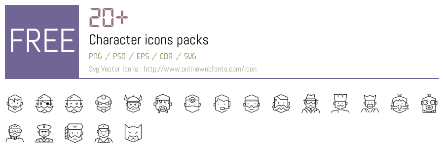 +20 Character Svg Animations Packs Free Downloads - OnlineWebFonts.COM