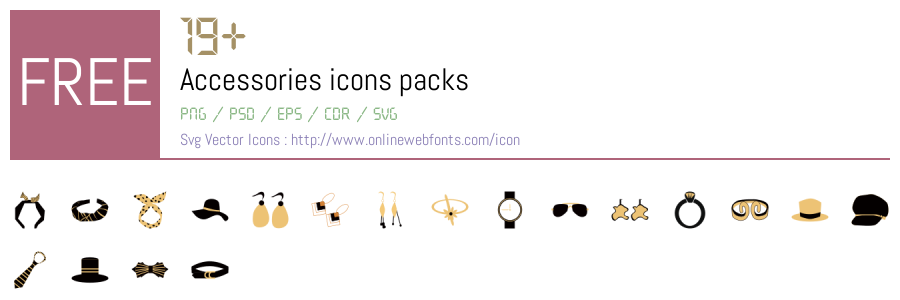 +19 Accessories Svg Animations Packs Free Downloads - OnlineWebFonts.COM