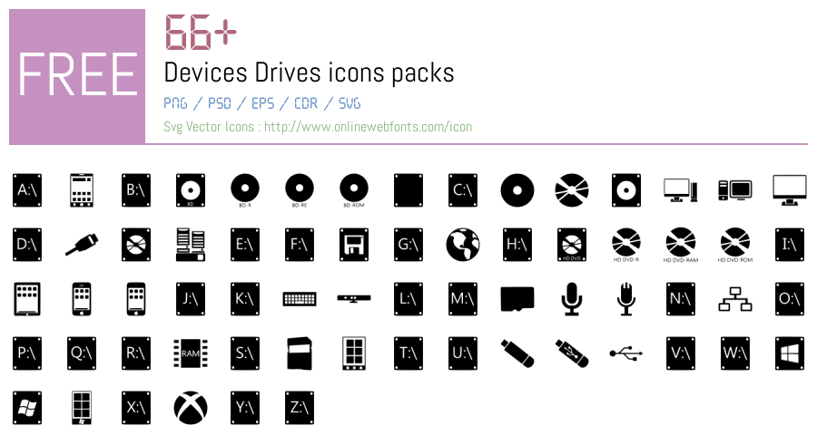 +66 Devices Drives Svg Animations Packs Free Downloads - OnlineWebFonts.COM