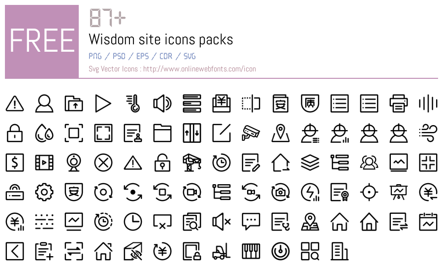 +87 Wisdom site Svg Animations Packs Free Downloads - OnlineWebFonts.COM