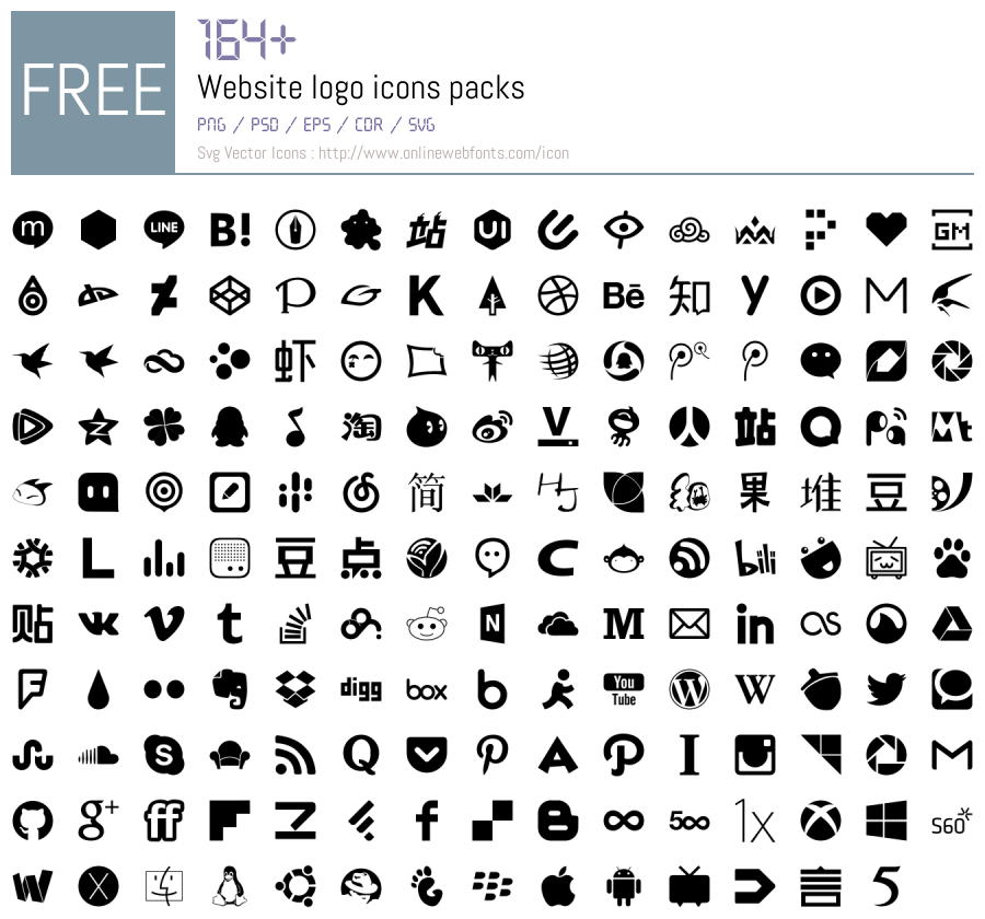 +164 Website logo Svg Animations Packs Free Downloads - OnlineWebFonts.COM