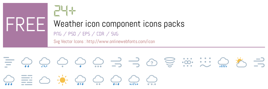 +24 Weather icon component Svg Animations Packs Free Downloads ...