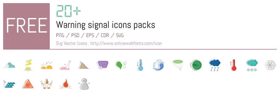 +20 Warning signal Svg Animations Packs Free Downloads - OnlineWebFonts.COM