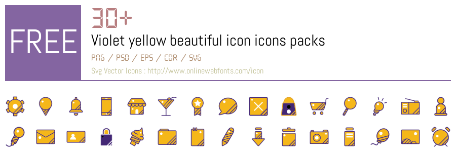+30 Violet yellow beautiful icon Svg Animations Packs Free Downloads ...
