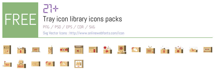 +21 Tray icon library Svg Animations Packs Free Downloads ...