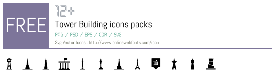 +12 Tower Building Svg Animations Packs Free Downloads - OnlineWebFonts.COM