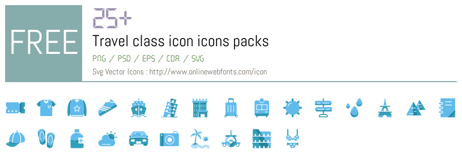 +25 Travel class icon Svg Animations Packs Free Downloads ...