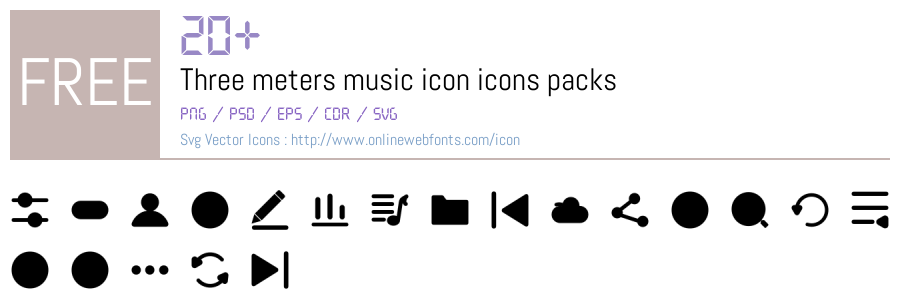 +20 Three meters music icon Svg Animations Packs Free Downloads ...
