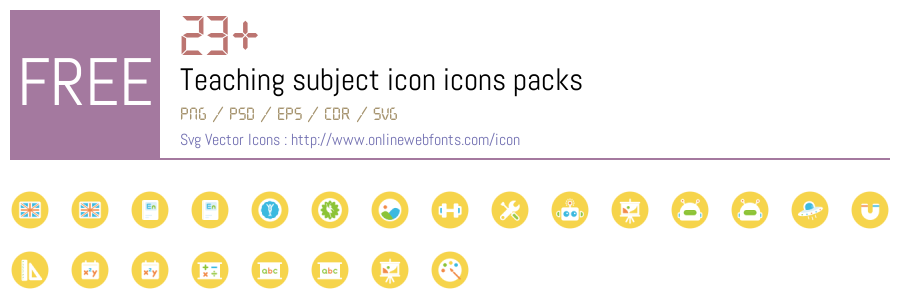 +23 Teaching subject icon Svg Animations Packs Free Downloads ...