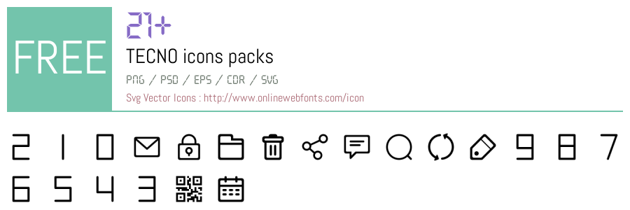 +21 TECNO Svg Animations Packs Free Downloads - OnlineWebFonts.COM