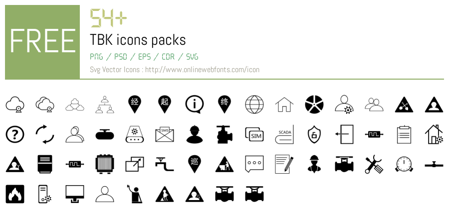 +54 TBK Svg Animations Packs Free Downloads - OnlineWebFonts.COM