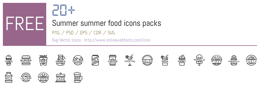 +20 Summer summer food Svg Animations Packs Free Downloads ...