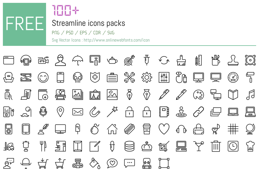 +100 Streamline Svg Animations Packs Free Downloads - OnlineWebFonts.COM