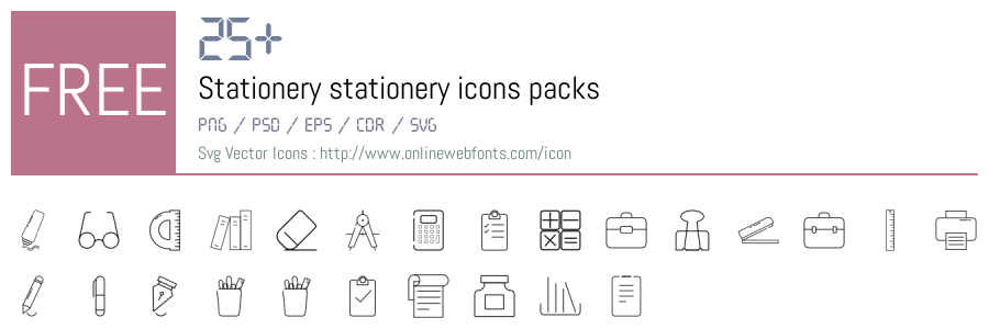 +25 Stationery stationery Svg Animations Packs Free Downloads ...