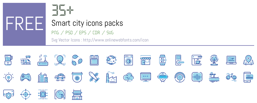 +35 Smart city Svg Animations Packs Free Downloads - OnlineWebFonts.COM