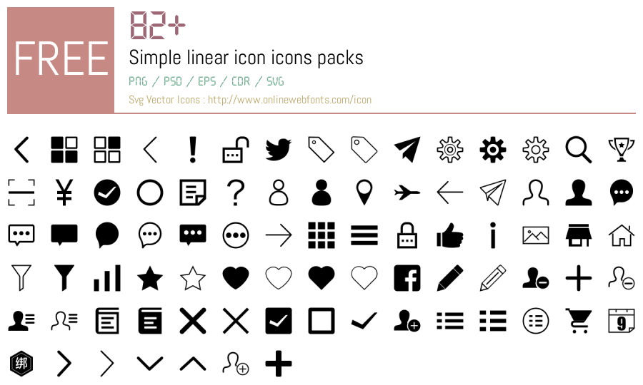 +82 Simple linear icon Svg Animations Packs Free Downloads ...