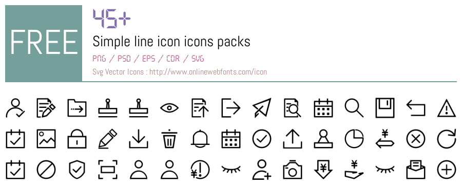 +45 Simple line icon Svg Animations Packs Free Downloads ...