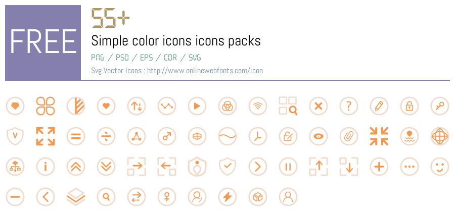 +55 Simple color icons Svg Animations Packs Free Downloads ...