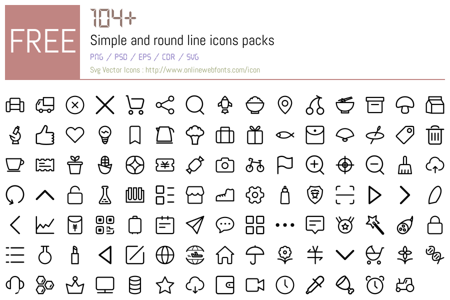 +104 Simple and round line Svg Animations Packs Free Downloads ...