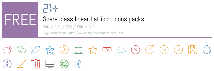 +21 Share class linear flat icon Svg Animations Packs Free Downloads ...