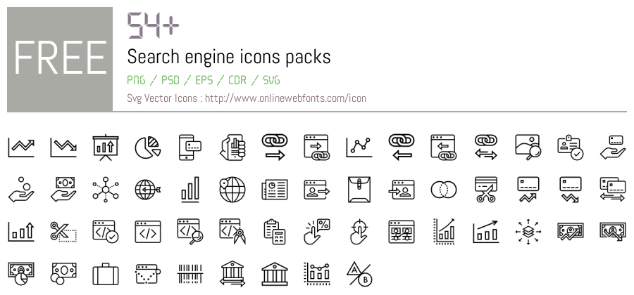 +54 Search engine Svg Animations Packs Free Downloads - OnlineWebFonts.COM